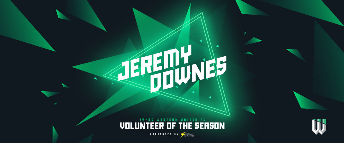 Jeremy Downes named Western United Volunteer of the Season - Western United