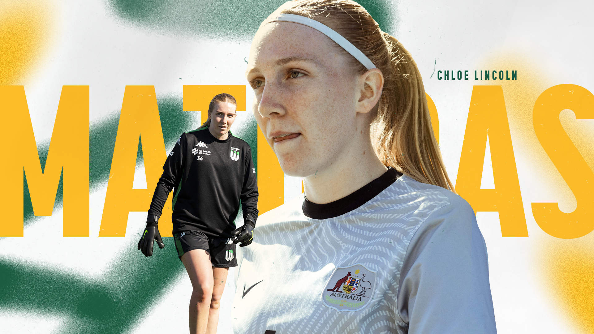 Chloe Lincoln takes her place in Matildas squad